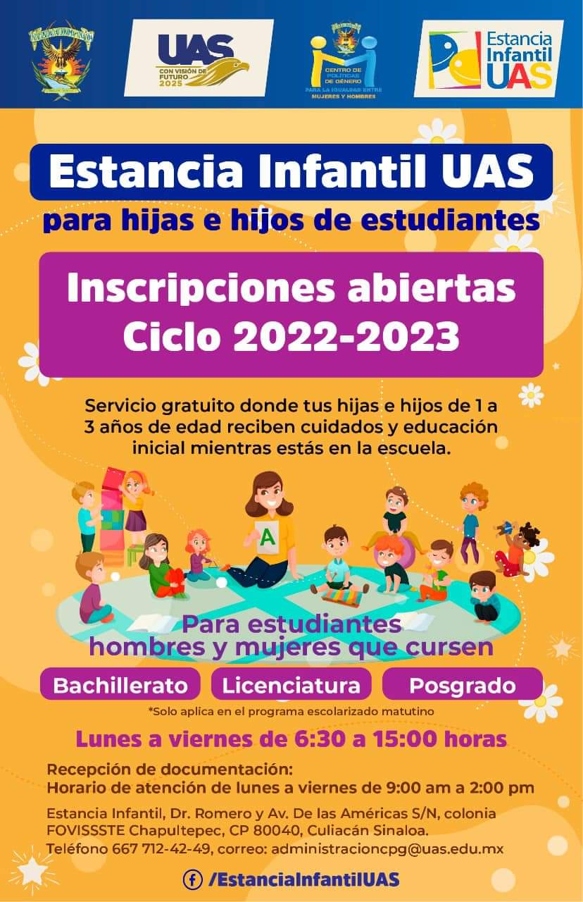 Teléfono : 667 712-42-49, Correo: administracioncpg@uas.edu.mx